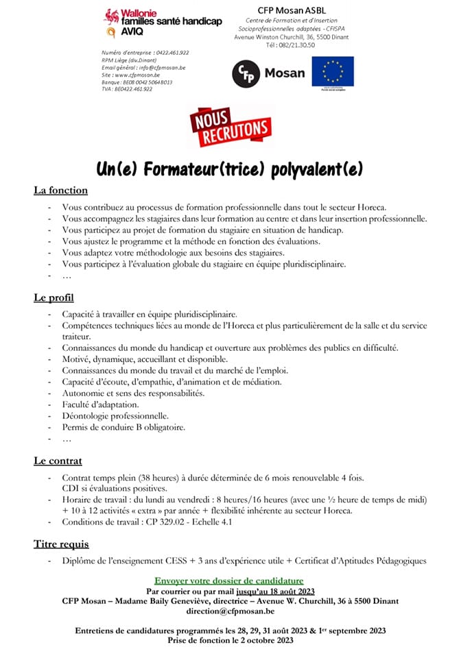 Offres d’emploi du secteur – FCFISPA